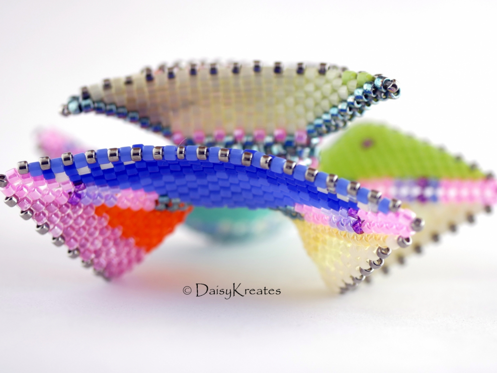 Blue Flower 3D 5-Wing Ring | DaisyKreates