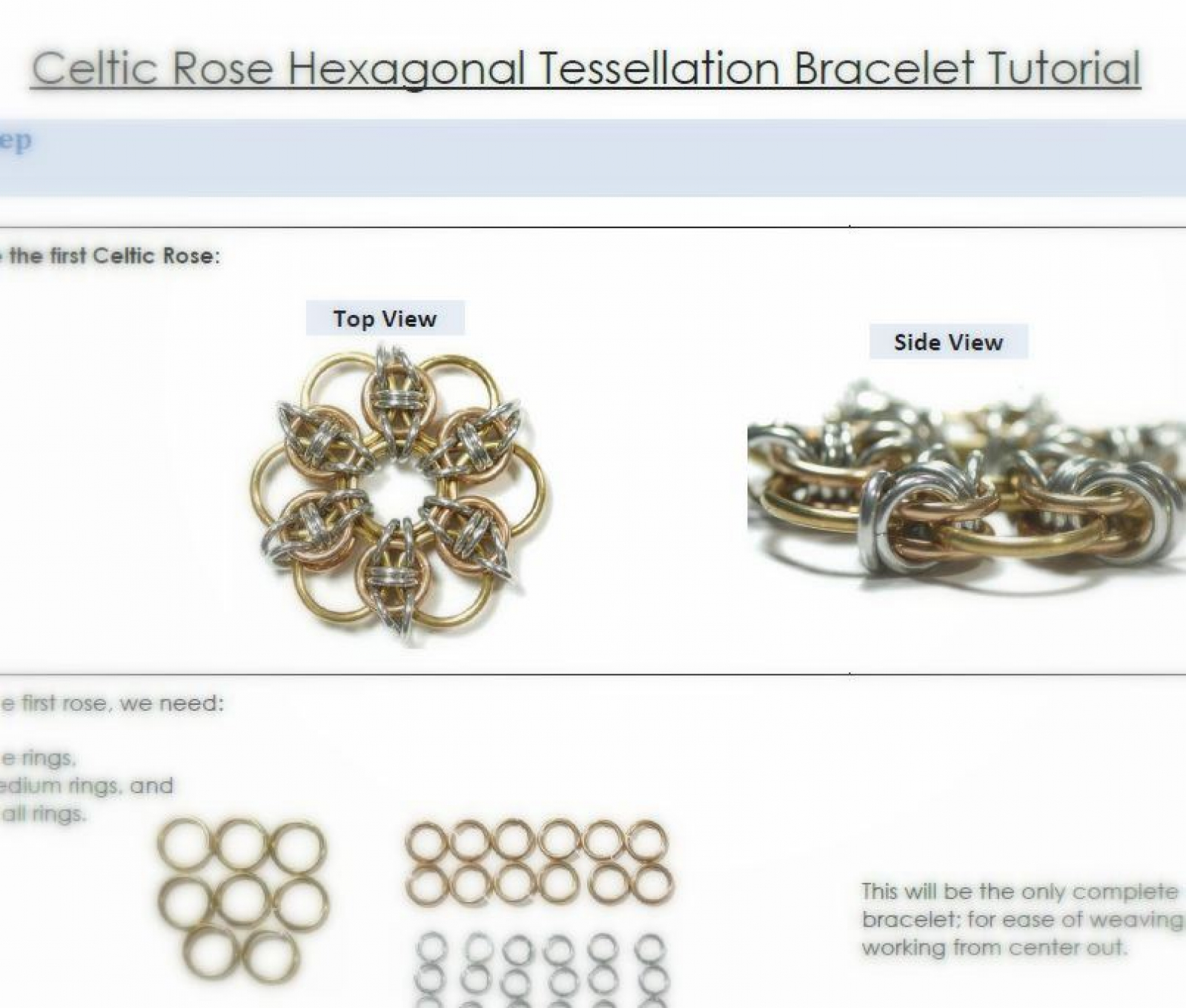 Hexagonal Celtic Rose Chainmaille Bracelet Tutorial | DaisyKreates