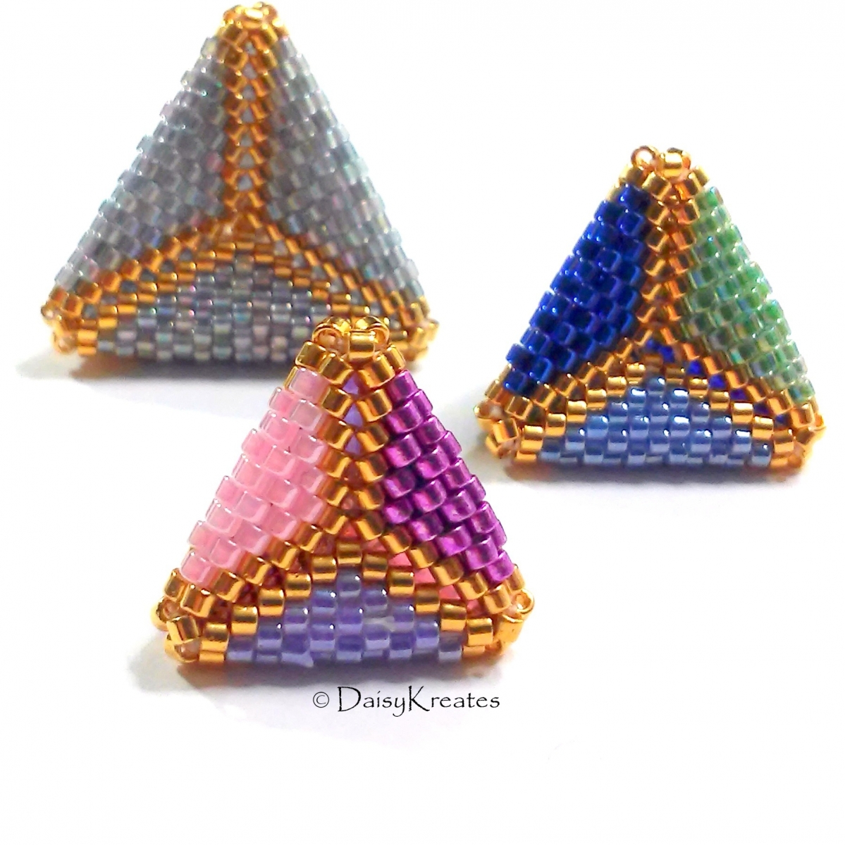 Blue Flower 3D 5-Wing Ring | DaisyKreates